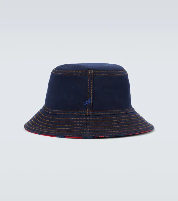 Burberry Denim Bucket Hat - Blue