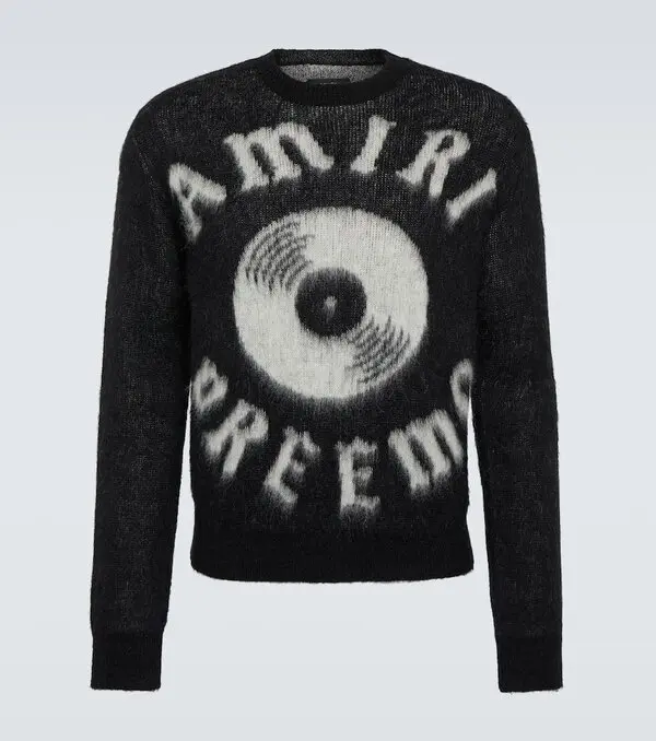 Amiri Logo Wool Blend Sweater