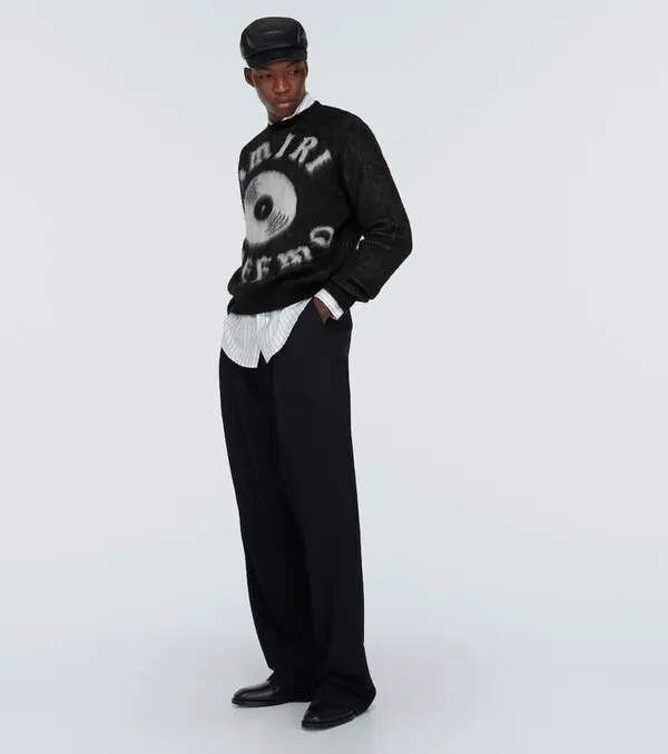 Amiri Logo Wool Blend Sweater
