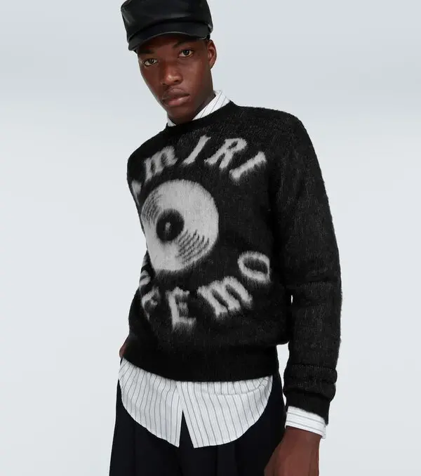 Amiri Logo Wool Blend Sweater