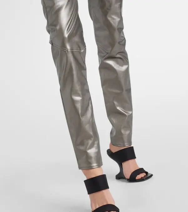 Rick Owens Metallic Denim Leggings