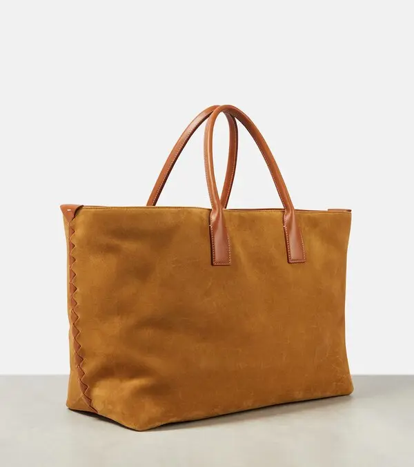 Bottega Veneta Cabat Large Suede Tote Bag