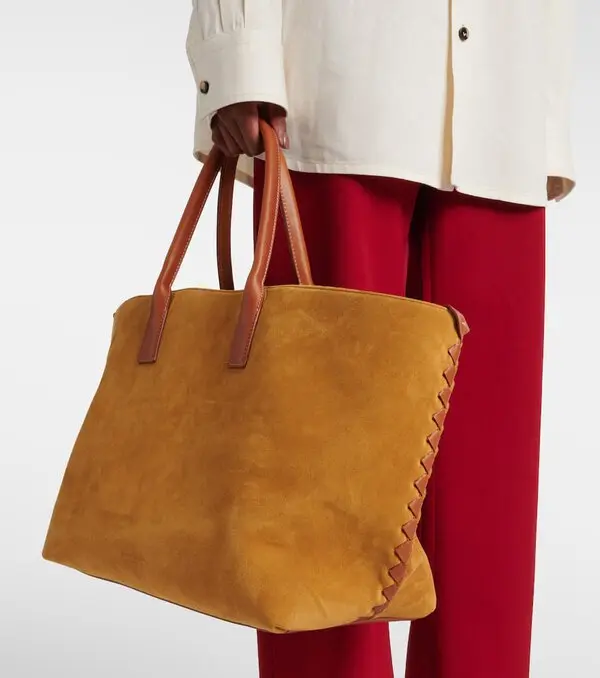 Bottega Veneta Cabat Large Suede Tote Bag