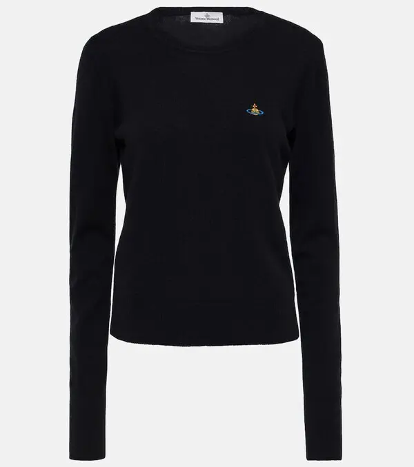 VIVIENNE WESTWOOD Crew Neck Wool And Cashmere Sweater