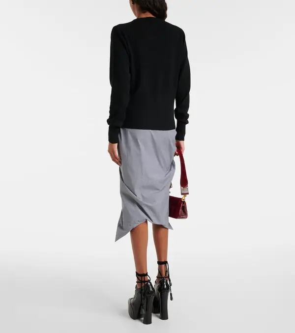 VIVIENNE WESTWOOD Crew Neck Wool And Cashmere Sweater