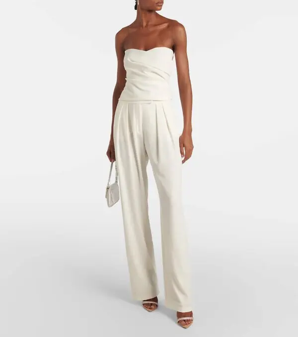 THE SEI Pleated Crepe Top