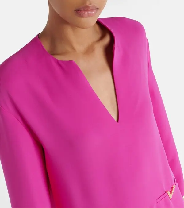 Valentino Garavani V-neck Silk Kaftan