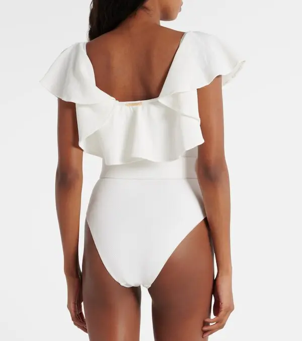 ALEXANDRA MIRO Chantal Ruffled Swimsuit