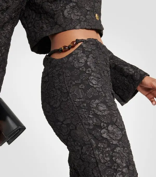 GANNI Jacquard Flared Pants