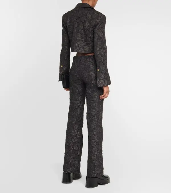 GANNI Jacquard Flared Pants