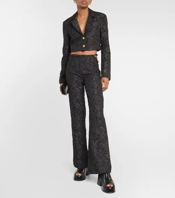 GANNI Jacquard Flared Pants