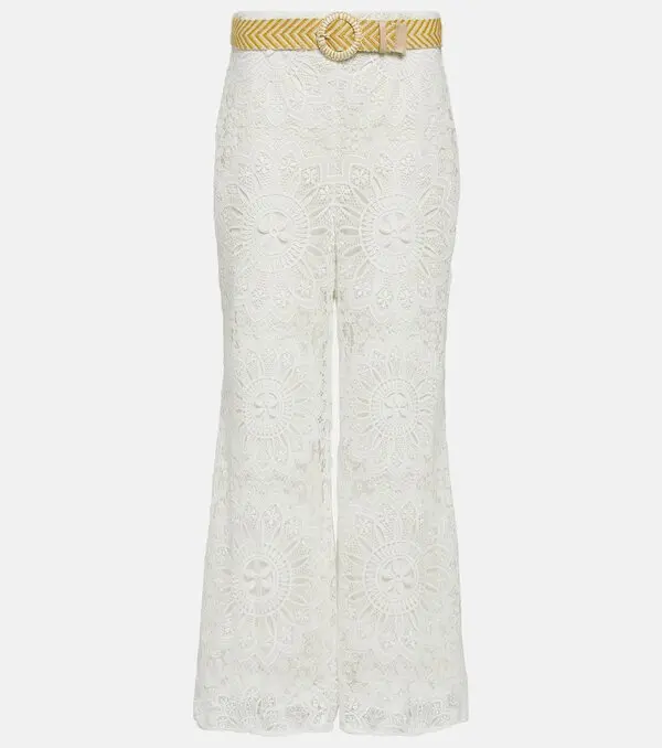 Zimmermann High-rise Guipure Lace Pants
