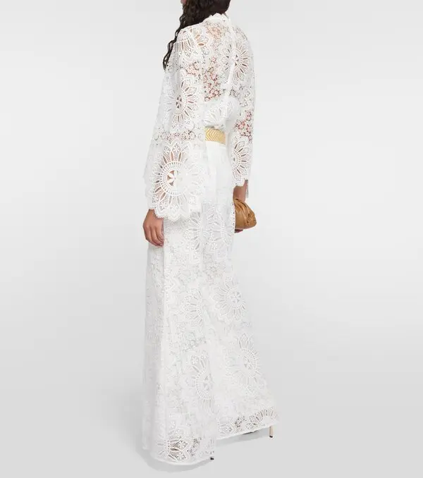 Zimmermann High-rise Guipure Lace Pants