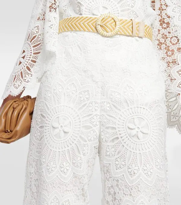 Zimmermann High-rise Guipure Lace Pants