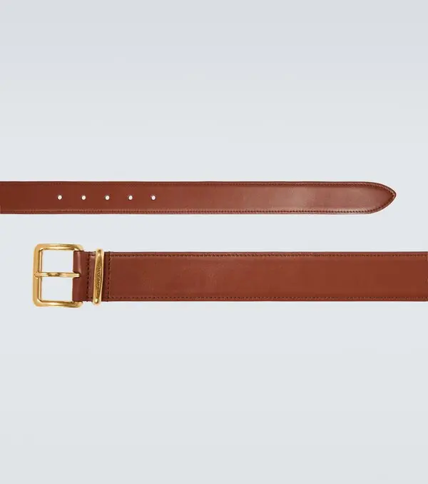 Miu Miu Leather Belt With Buckle Fastening - Brown