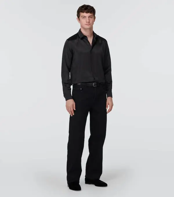 Manolo Blahnik Mario Velvet Loafers