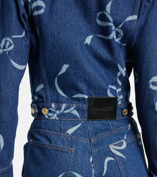 Nina Ricci Printed Denim Trucker Jacket