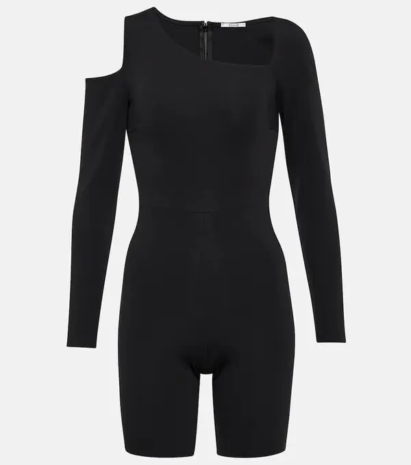 Wolford Warm Up Asymmetric Jumpsuit - Black