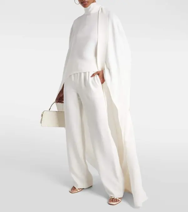 Valentino Garavani High-rise Wide-leg Silk Pants