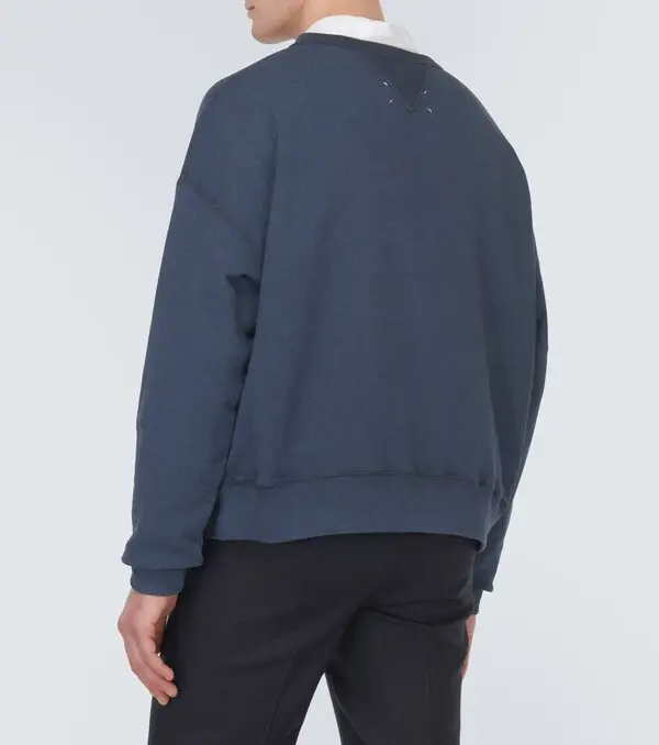 MAISON MARGIELA Logo Cotton Jersey Sweatshirt