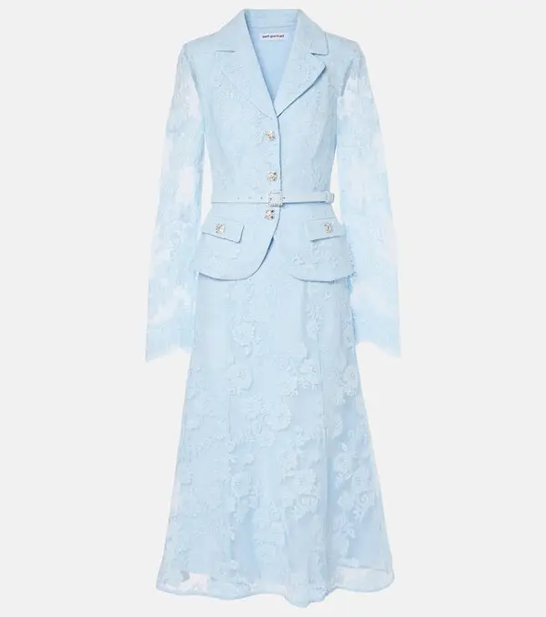 SELF-PORTRAIT Lace Midi Dress