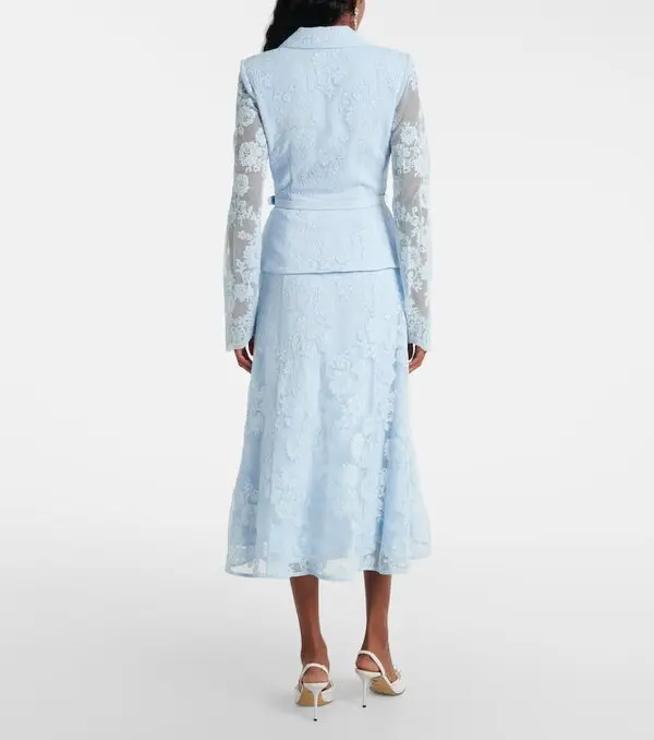SELF-PORTRAIT Lace Midi Dress