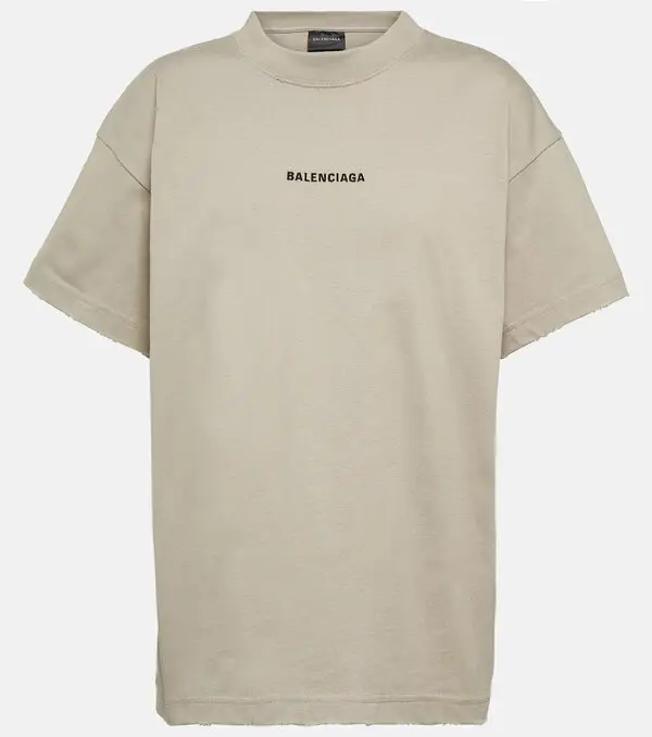 Balenciaga Logo Cotton T-shirt