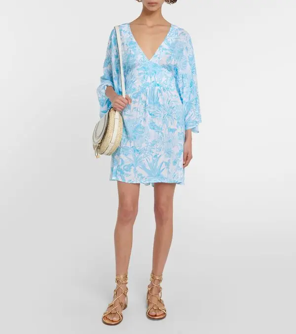 Melissa Odabash Grace Floral Minidress