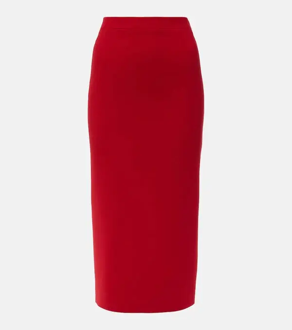 Alessandra Rich Wool Midi Skirt