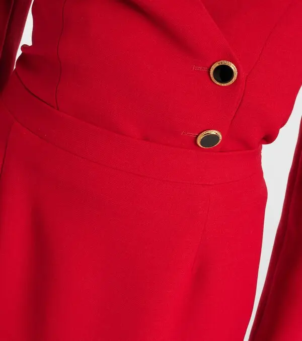 Alessandra Rich Wool Midi Skirt