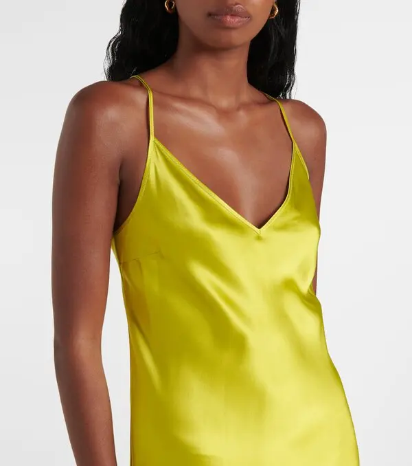 JOSEPH Clea Silk Satin Slip Dress