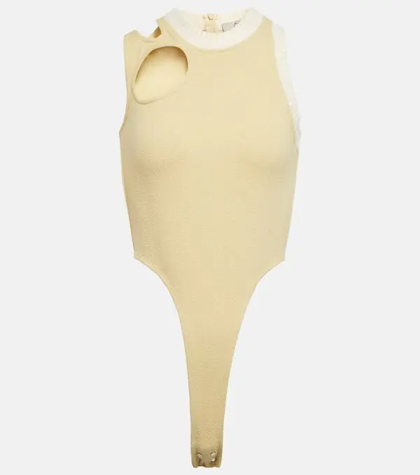 DIDU Cutout Fleece Bodysuit