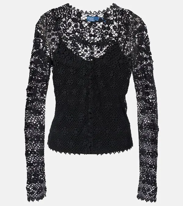 Polo Ralph Lauren Layered Cotton Lace Top