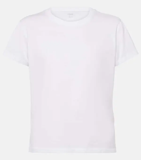FRAME Baby Tee Cotton Jersey T-shirt - White