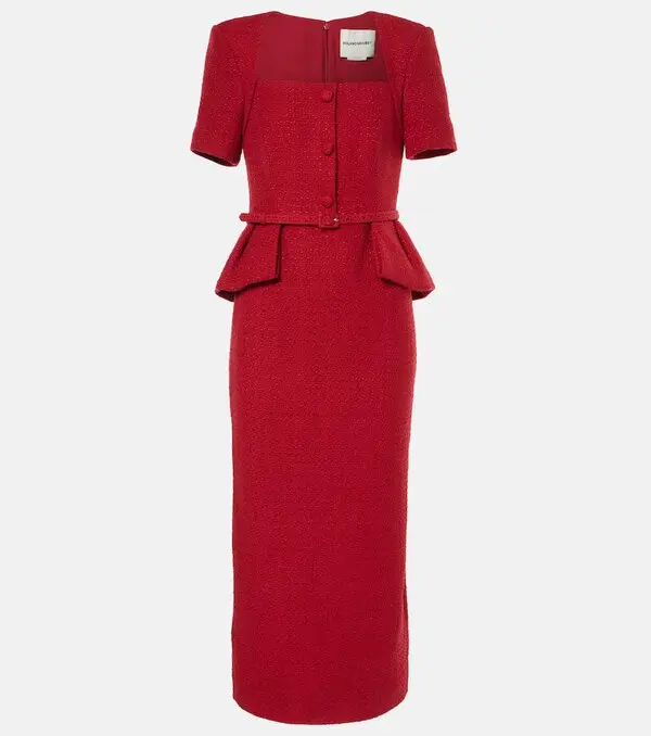 Roland Mouret Boucle Midi Dress