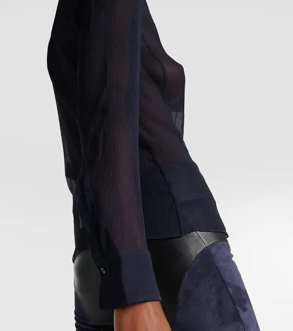Chloé Silk Chiffon Button-down Shirt