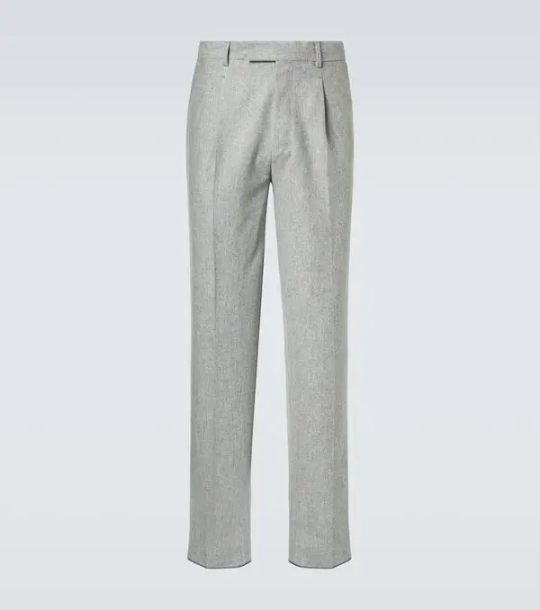 Zegna Wool Straight Trousers