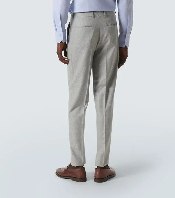 Zegna Wool Straight Trousers