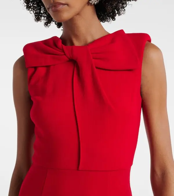 Roland Mouret Wool Crepe Midi Dress