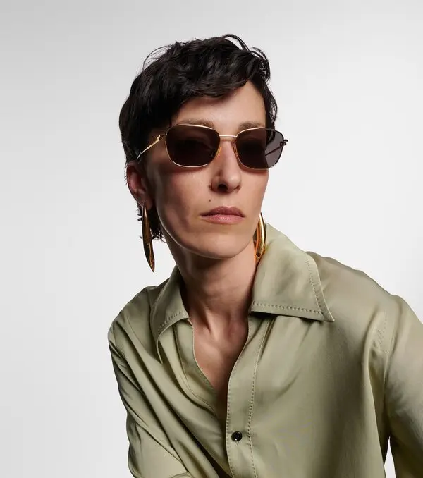 Bottega Veneta Rectangular Sunglasses