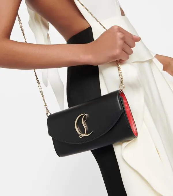 CHRISTIAN LOUBOUTIN Leather Wallet On Chain