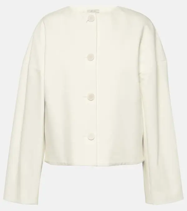 FFORME Dev Cropped Denim Jacket - White