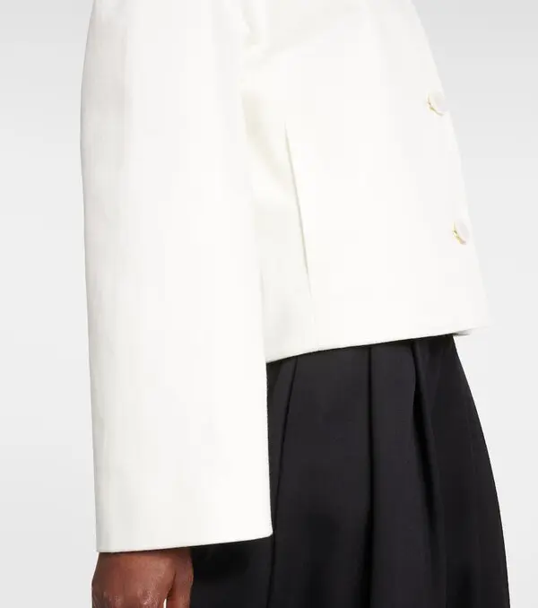 FFORME Dev Cropped Denim Jacket - White