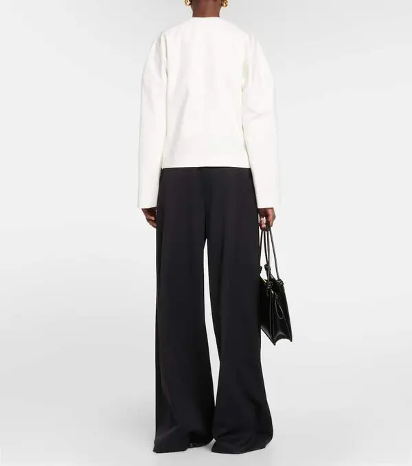 FFORME Dev Cropped Denim Jacket - White
