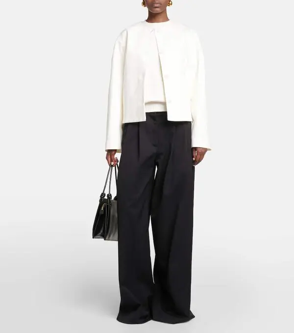 FFORME Dev Cropped Denim Jacket - White