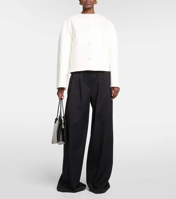 FFORME Dev Cropped Denim Jacket - White