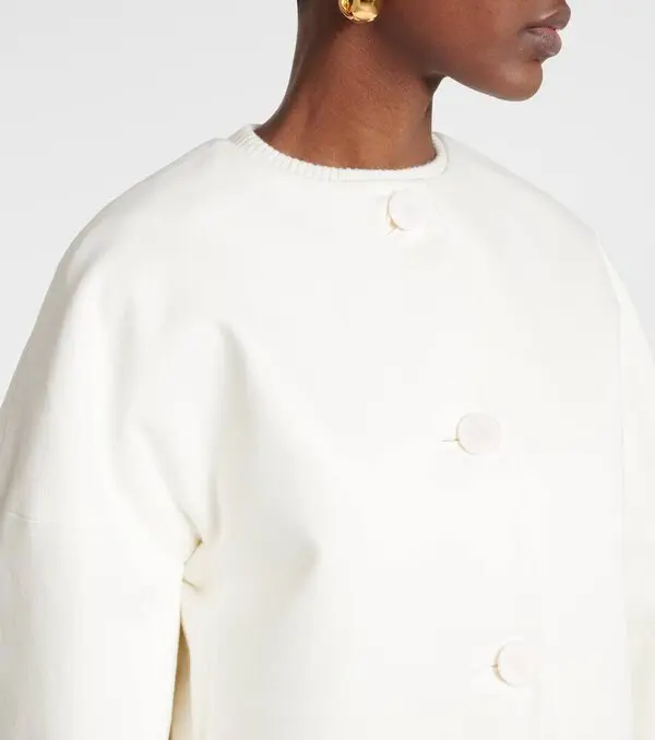 FFORME Dev Cropped Denim Jacket - White