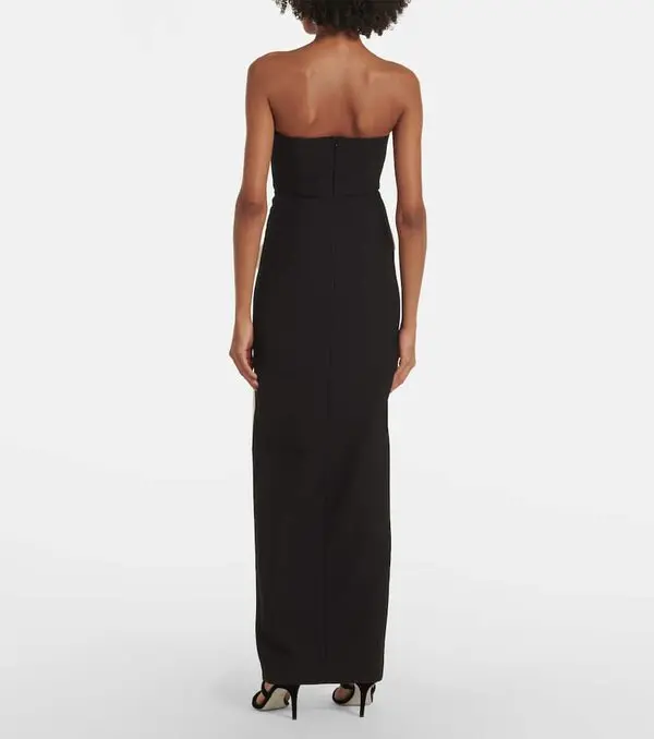 Roland Mouret Strapless Crepe Gown