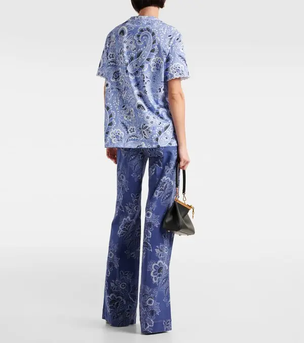 Etro Printed Cotton Jersey T-shirt