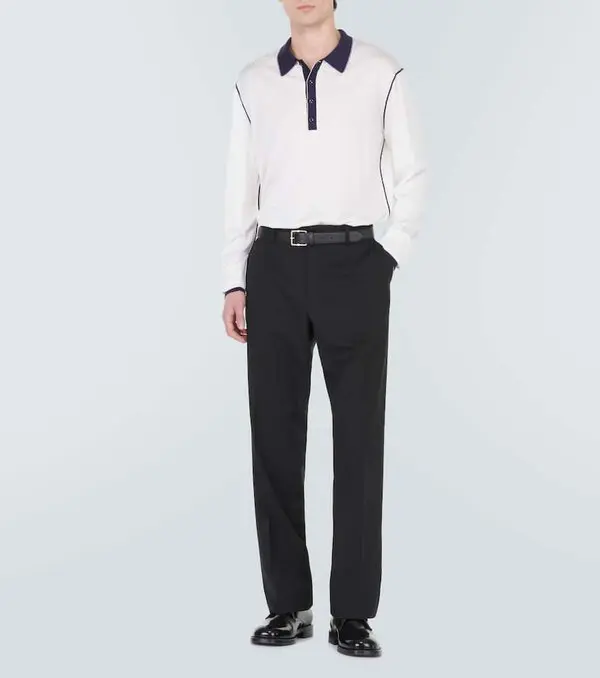 Dolce & Gabbana Silk Polo Sweater
